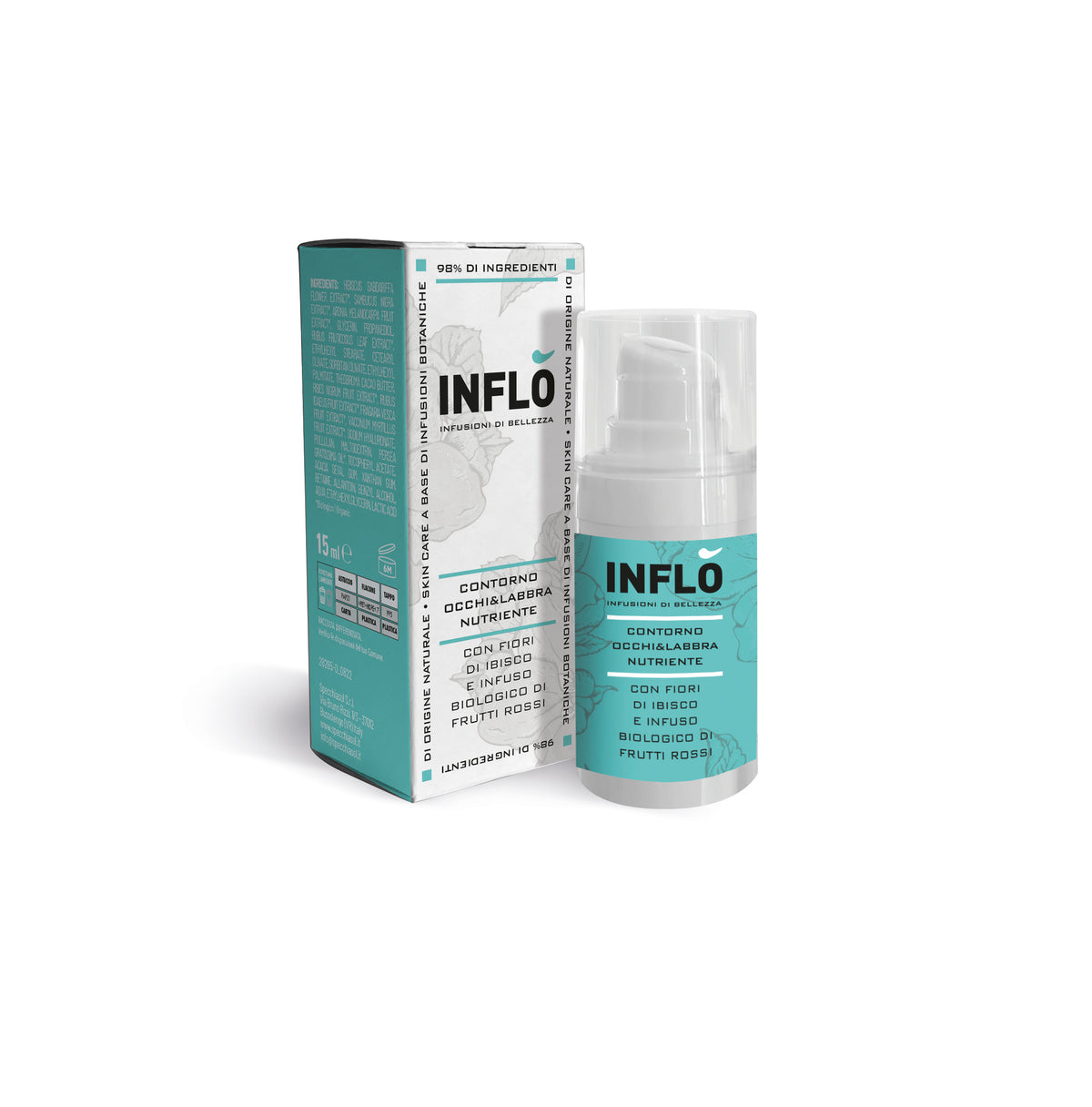 Inflò Ser Contur Ochi și Buze cu Flori de Hibiscus și Extract Organic ...